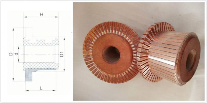 Simple Structure Industrial Commutator , 59 Segment DC Motor Commutator